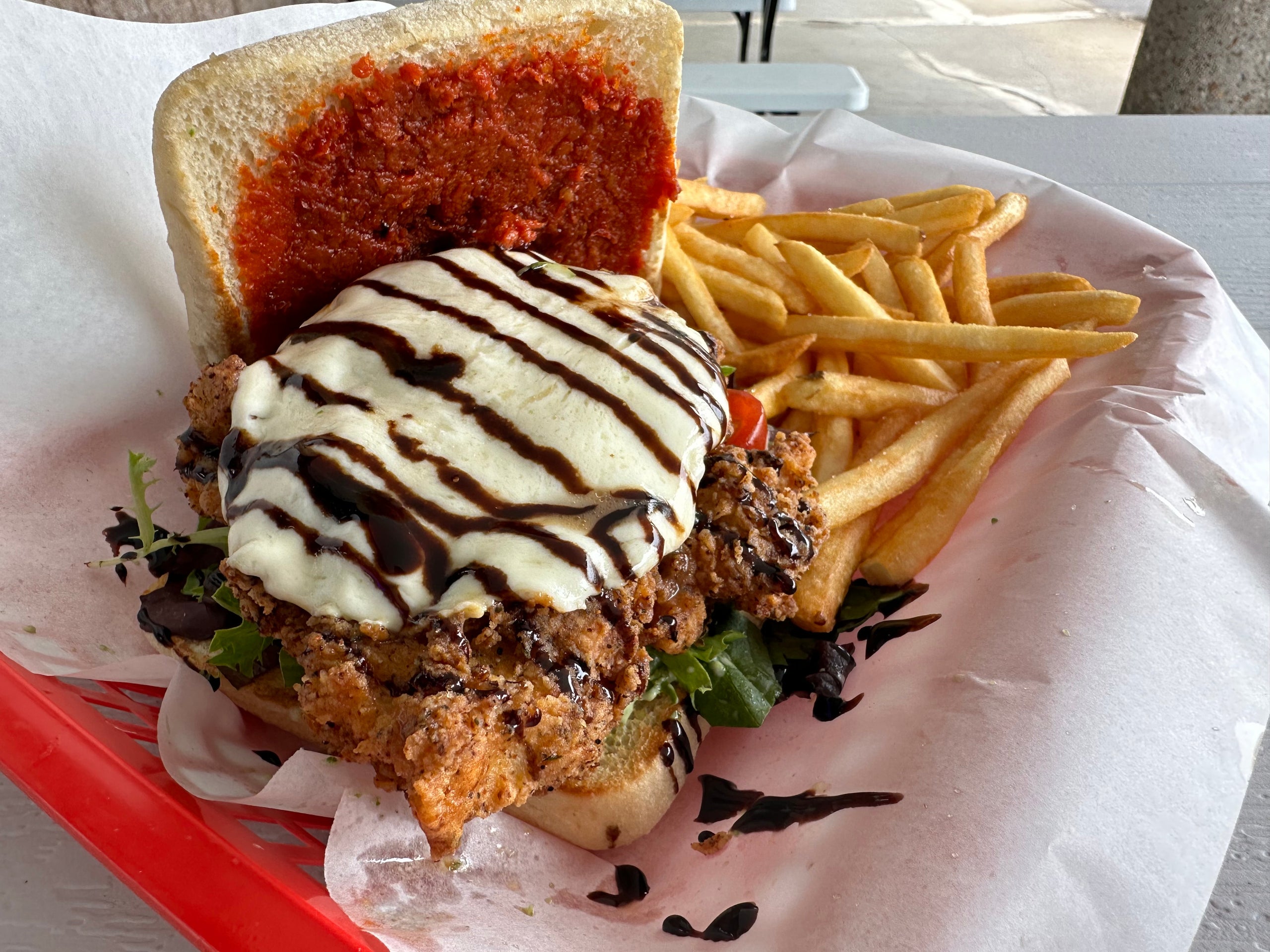 Caprese Chicken Sandwich | Danny’s Burger Shack LLC